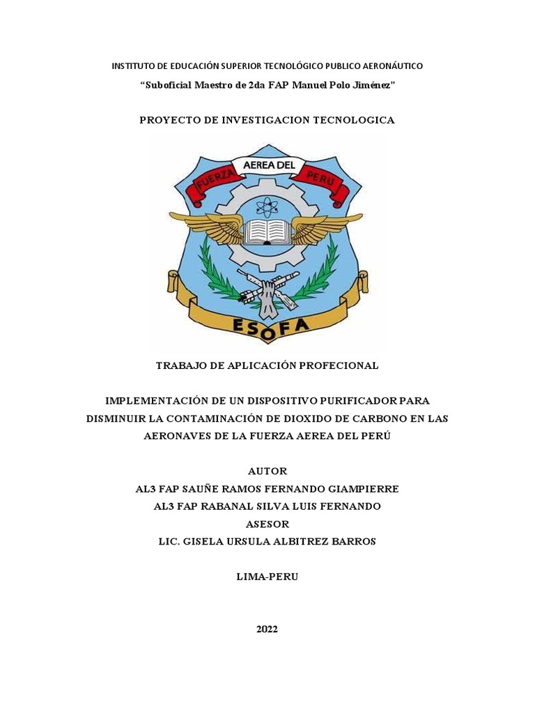 Proyecto Cap I, Ii, Iii | PDF | La contaminación del aire
