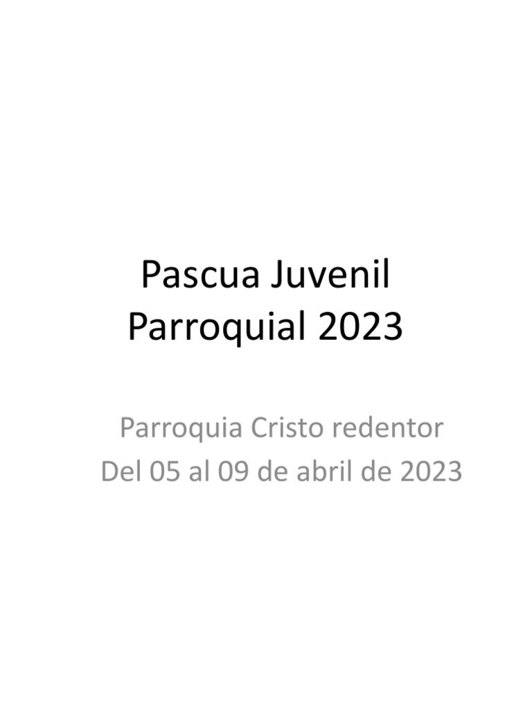 Pascua 2023 Cristo Redentor | PDF | Pascua de Resurrección | Misa (liturgia)