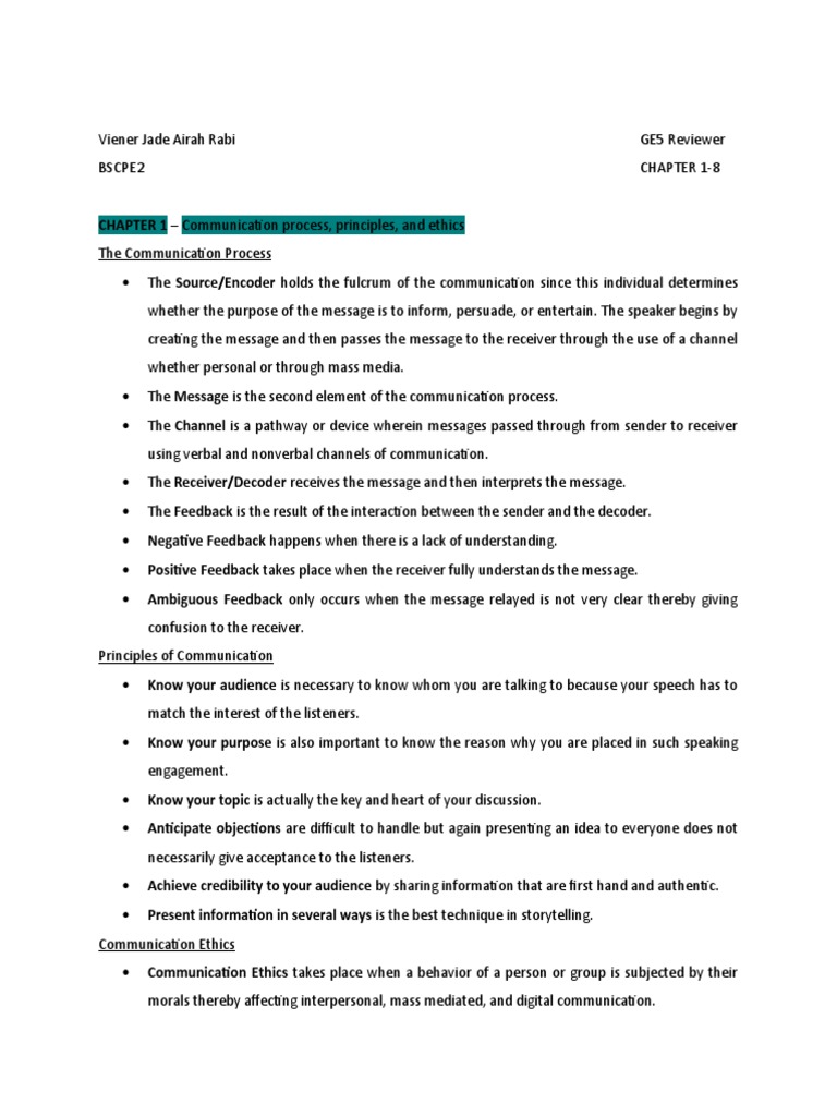 Purposive Communication Reviewer | PDF