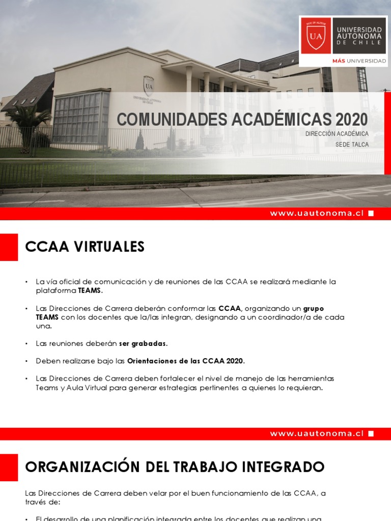 Orientaciones CCAA - 2020 PDF | PDF