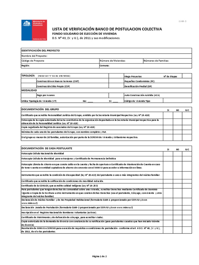 Checklist Administrativo CSP-PC-DP PDF | PDF