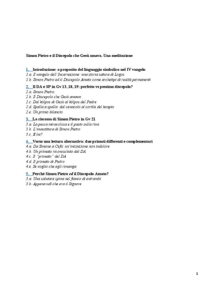 Simon Pietro e Il Discepolo Che Gesù Amava - Verso La Fine | PDF