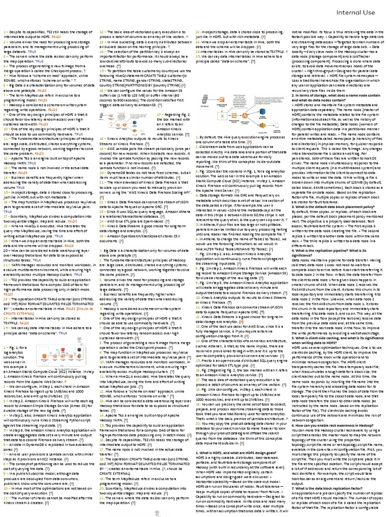 Exame 1 PDF | PDF | Apache Hadoop | Map Reduce