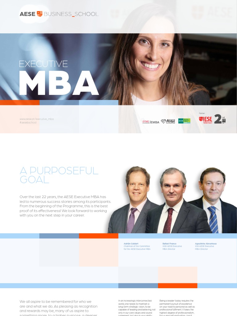 AESE Executive MBA: Transform Your Leadership | PDF | Career & Growth ...