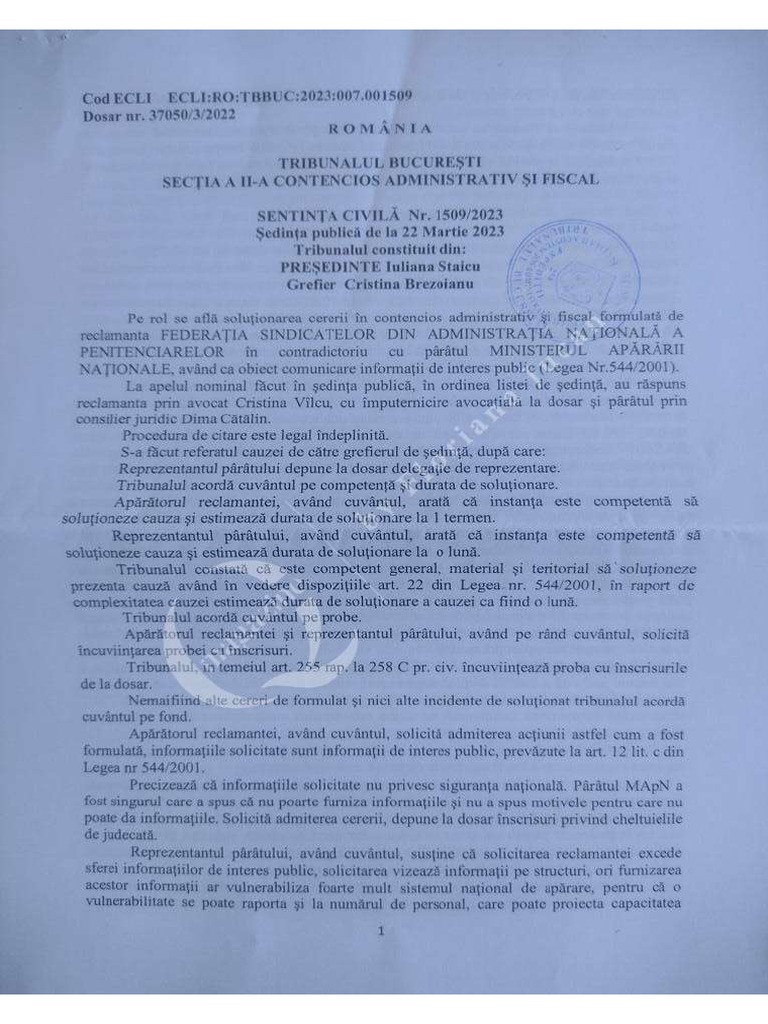 Sentinta 1509/2023 - Q Magazine | PDF