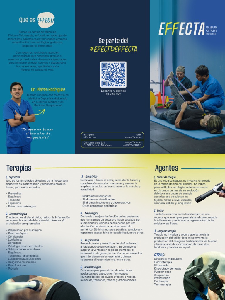Flyers - Effecta PDF | PDF | Terapia física | Tendón