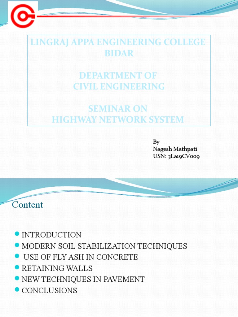 Highway Network System ppt | PDF | Fly Ash | Concrete