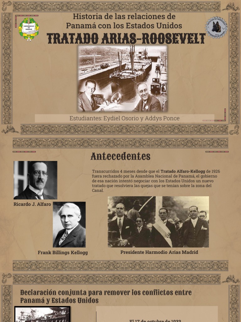 Tratado Arias-Roosevelt (1936) | PDF