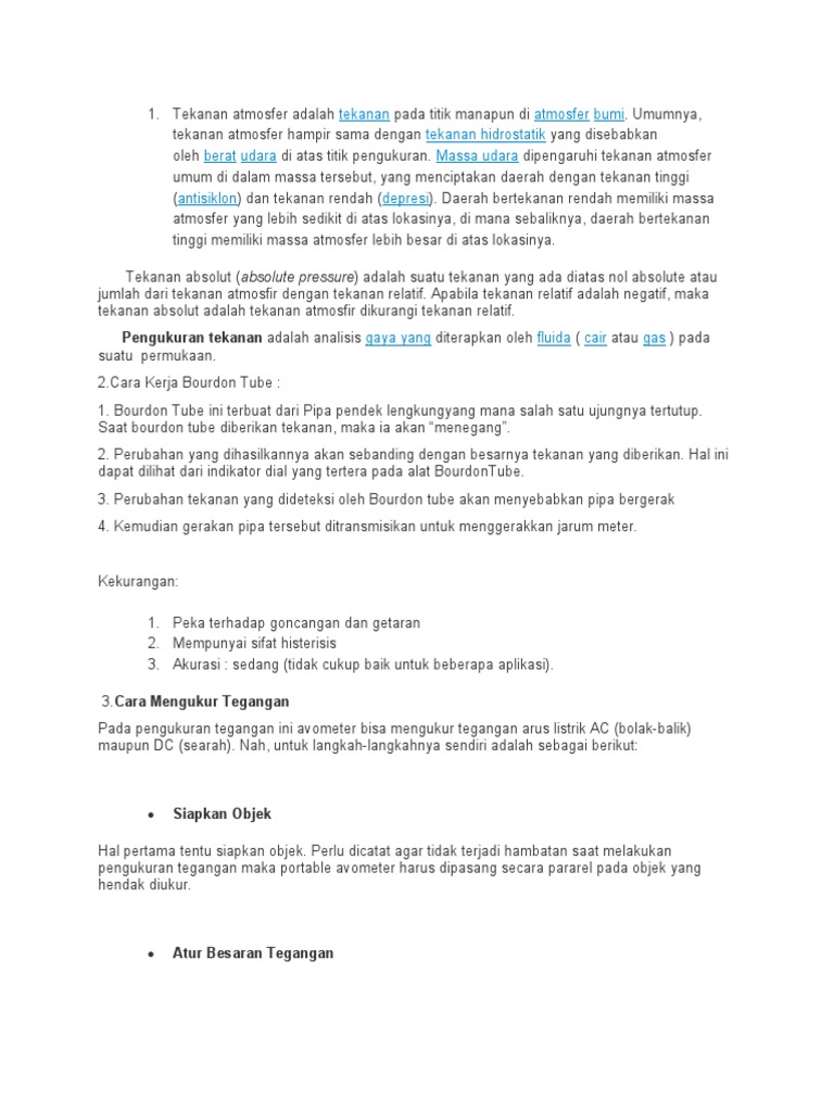 Tekanan Atmosfer | PDF