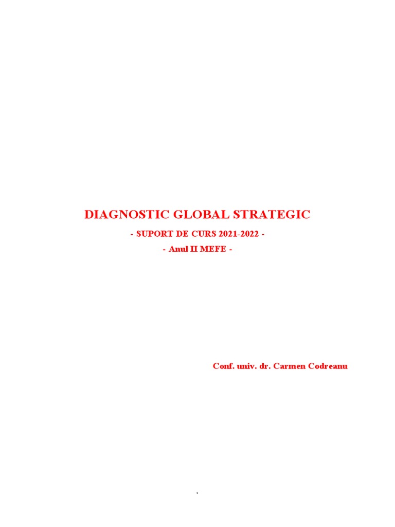 Diagnostic Global Strategic | PDF
