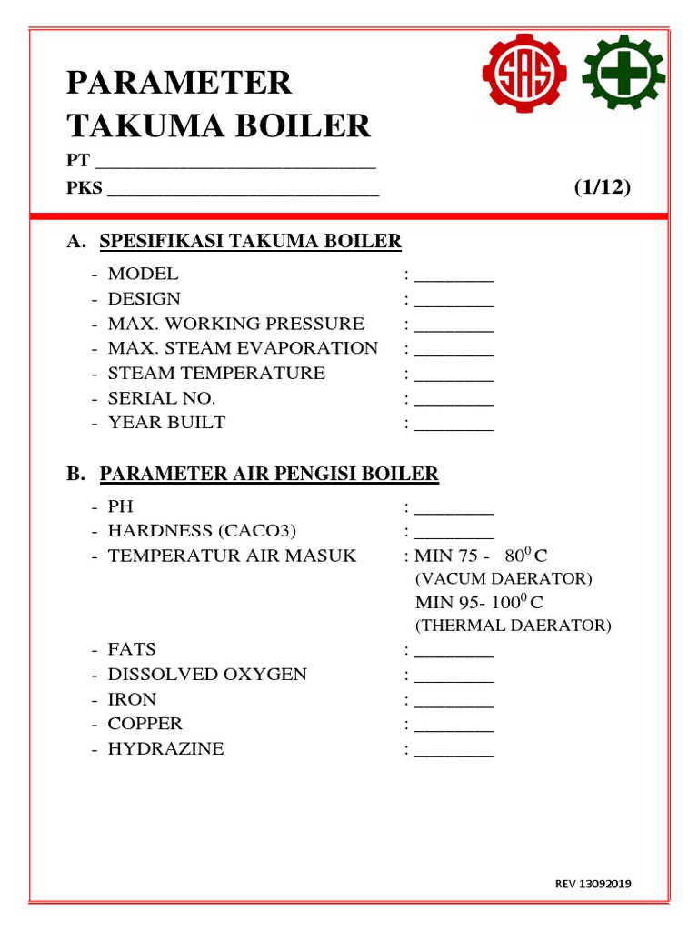 SOP Boiler Takuma (SUPERHEATER) PDF | PDF