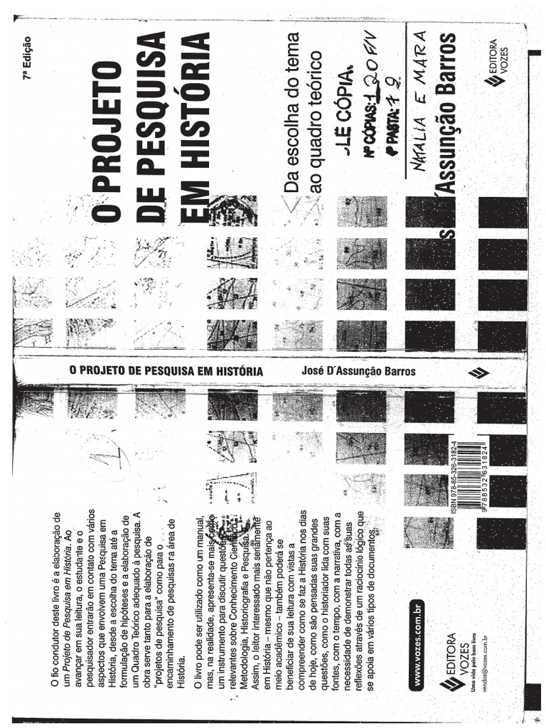 Texto 11 - O Projeto de Pesquisa em História - Da Escolha Do Tema Ao ...