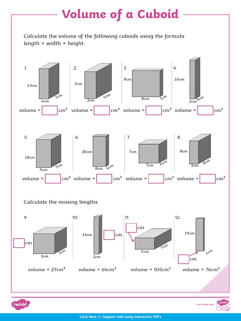 Interactive PDF Y6 White Rose Maths Spring Block 5 Measurement Volume ... Interactive PDF Y6 White Rose Maths Spring Block 5 Measurement Volume ...