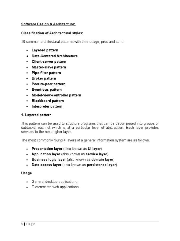 Software Design And Architecture Pdf Model View Controller Client Server Model