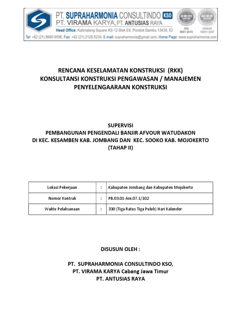 Laporan RKK Pengawasan PDF | PDF