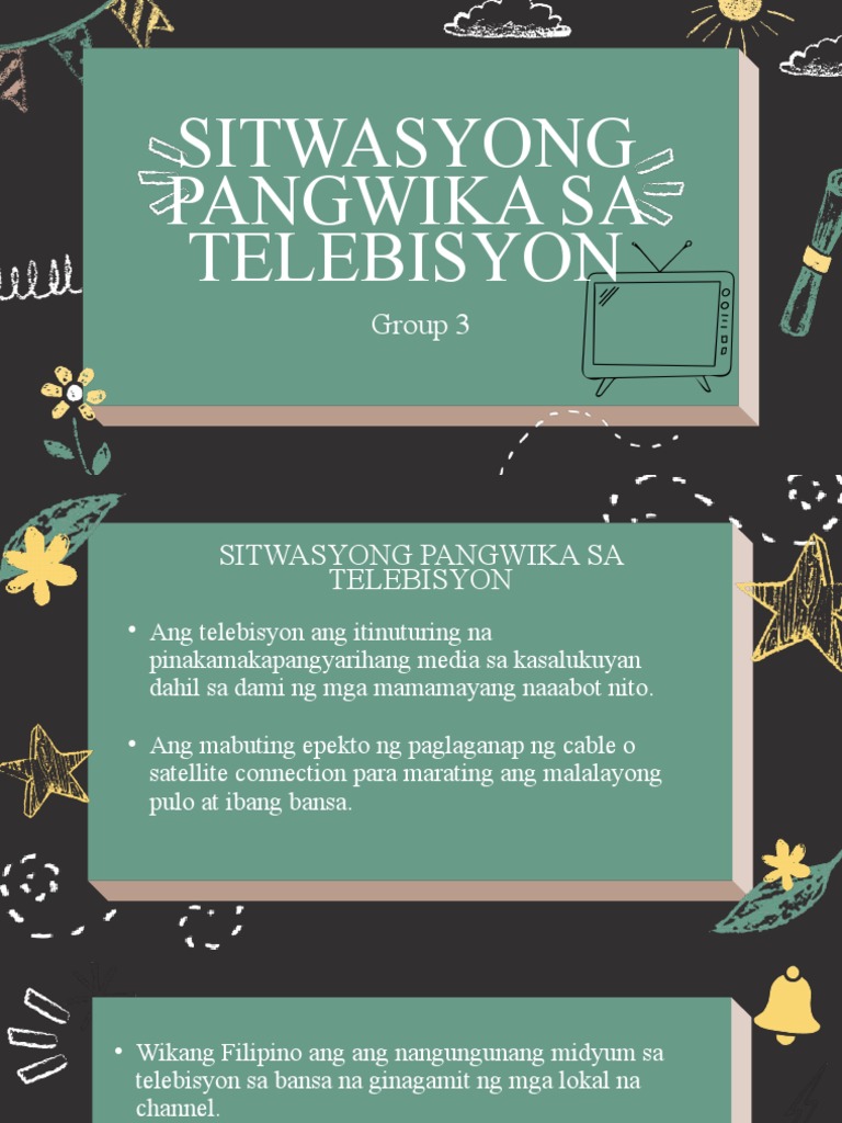 sitwasyong-pangwika-sa-telebisyon.pptx | PDF