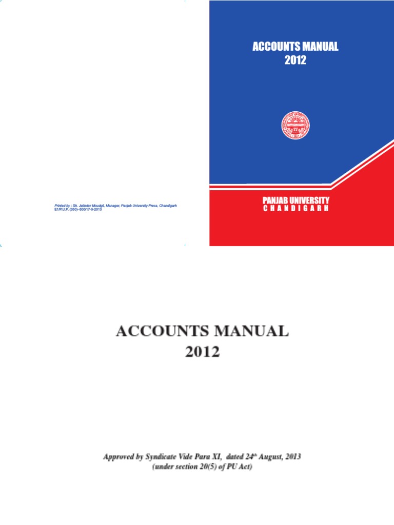 Accounts Manual 2012 PDF | PDF | Banks | Debits And Credits