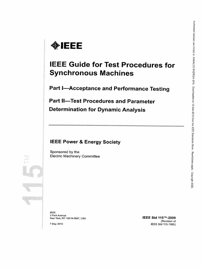 Ieee115 2009 PDF | PDF