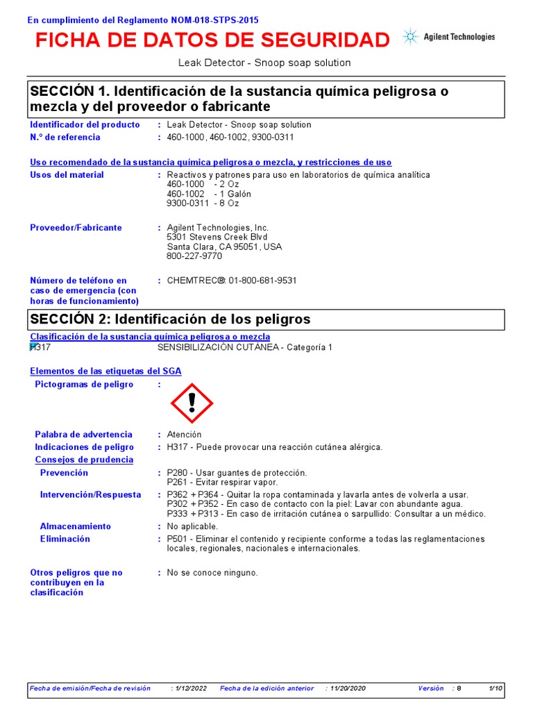 Leak Detector - Snoop Soap Solution - NAMexico PDF | PDF ...