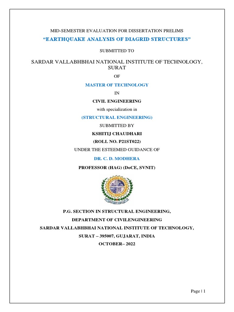 Kshitij Chaudhari Mid Sem Report PDF | PDF