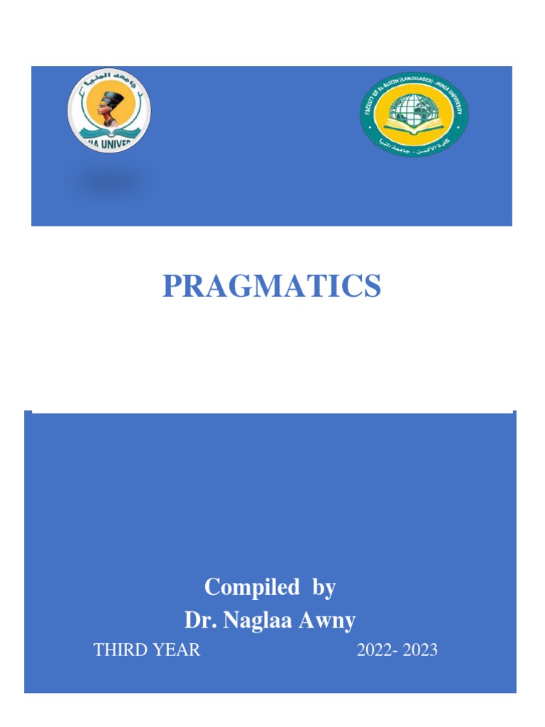 Pragmatics PDF | PDF | Logic | Communication