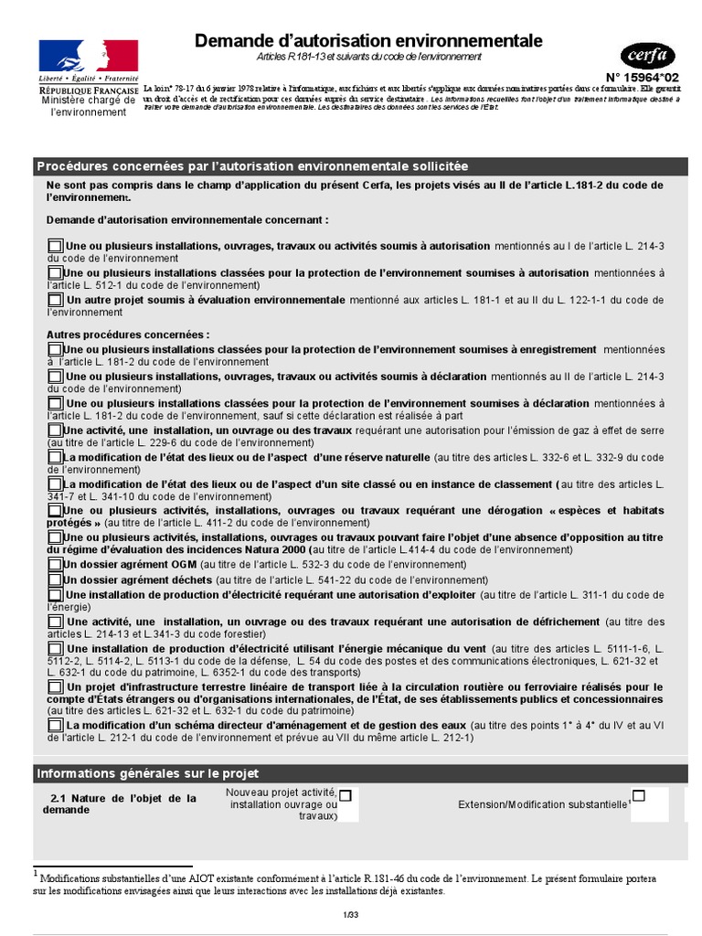 Cerfa 15964-02 PDF | PDF