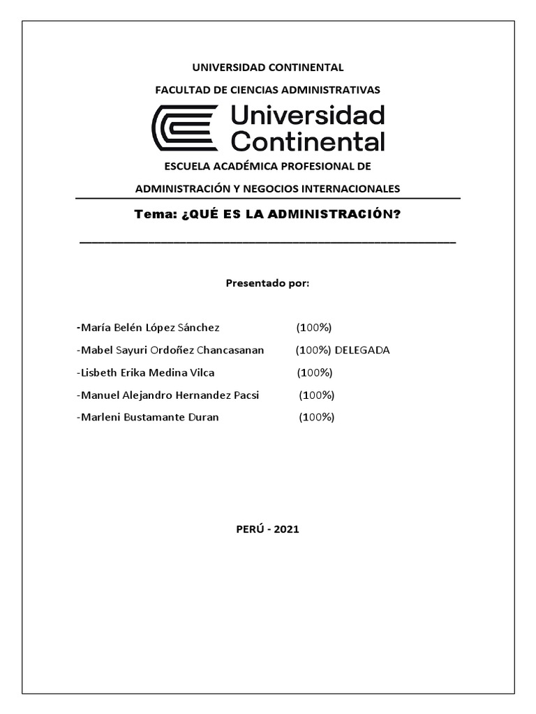 Universidad Continental | PDF