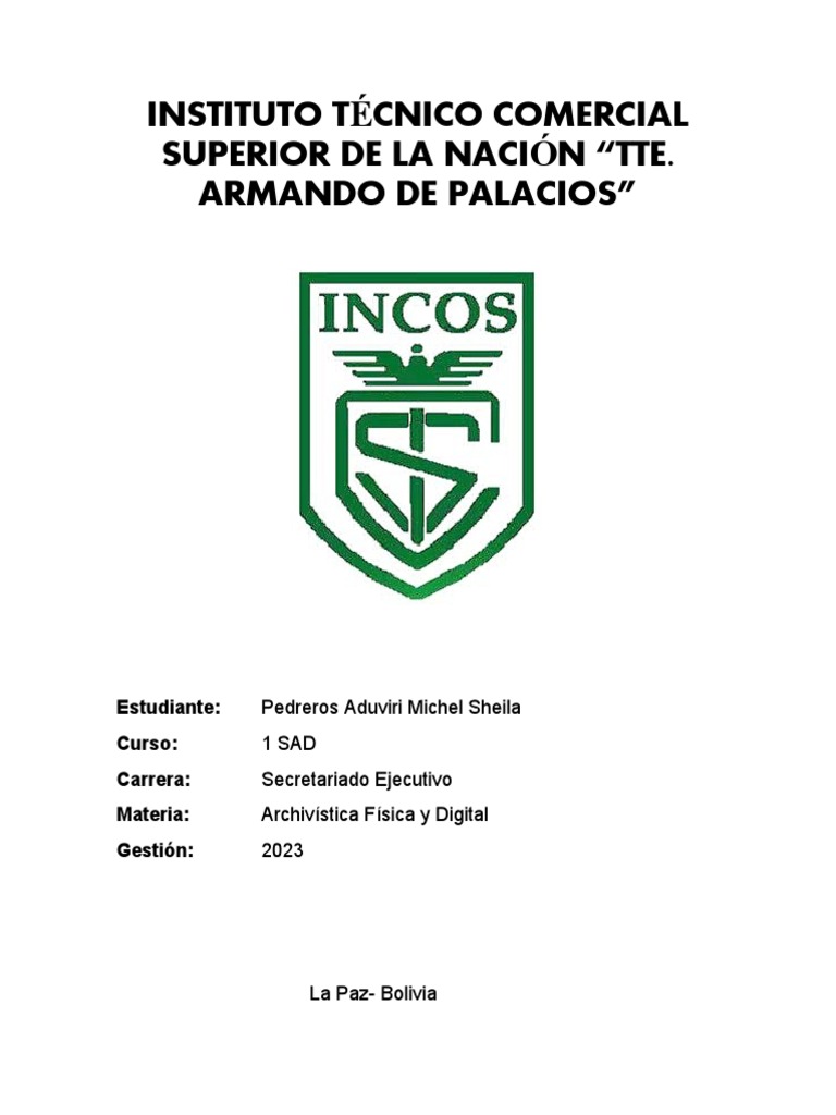 Carátula Incos Michel | PDF