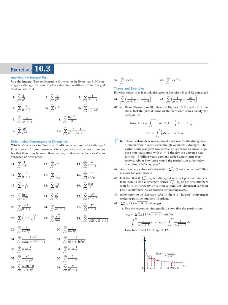 5 - The Integral Test | PDF