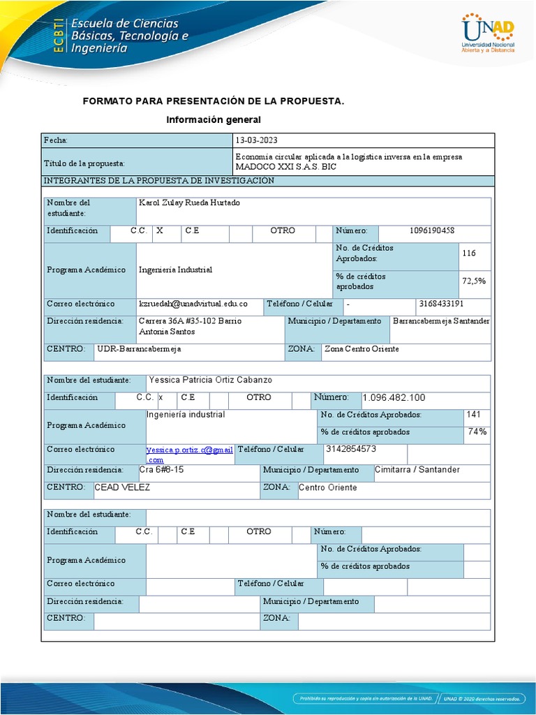 Presentación de La Propuesta - Karol Rueda | PDF