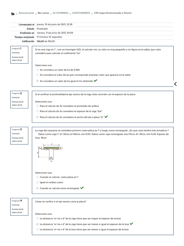 C09-Vigas_Dimensionado a Flexión_ Revisión del intento.pdf | PDF