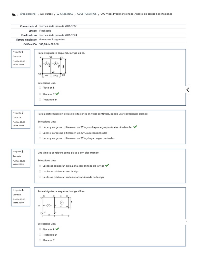 C08-Vigas - Predimensionado-Análisis de Cargas-Solicitaciones - Revisión Del Intento PDF | PDF