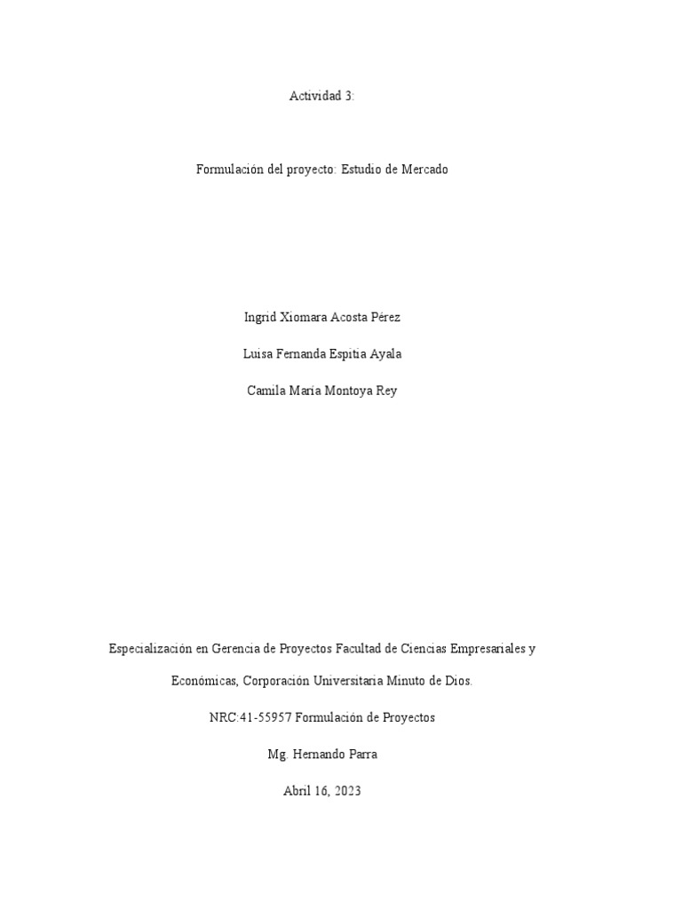 Estudio de Mercado para BOHOMIA | PDF | Iniciativa empresarial ...