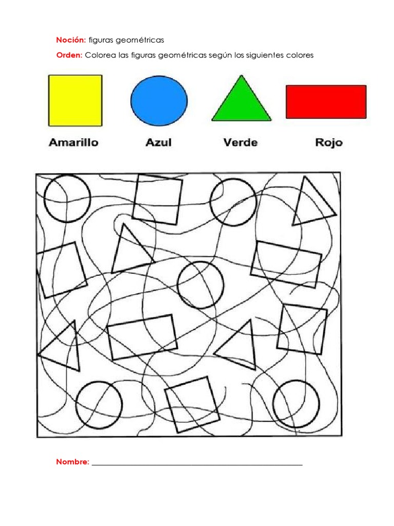 Tarea Figuras Geométricas y Correspondencia PDF | PDF