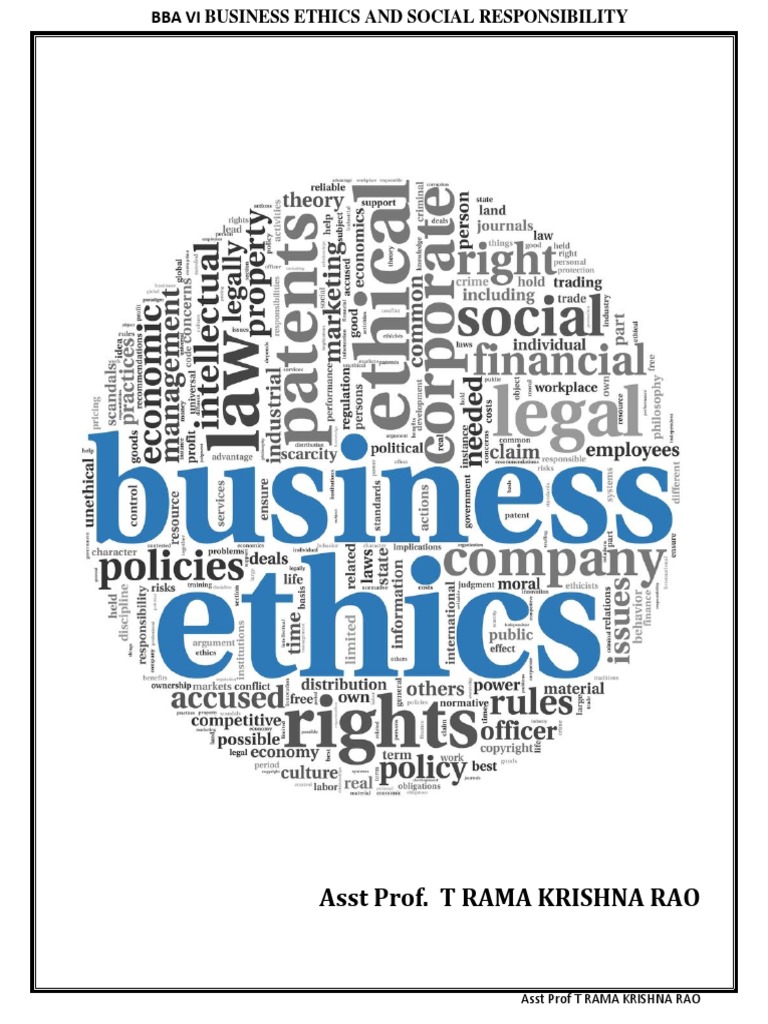 Ethics Notes | PDF | Corporate Social Responsibility | Attitude ...