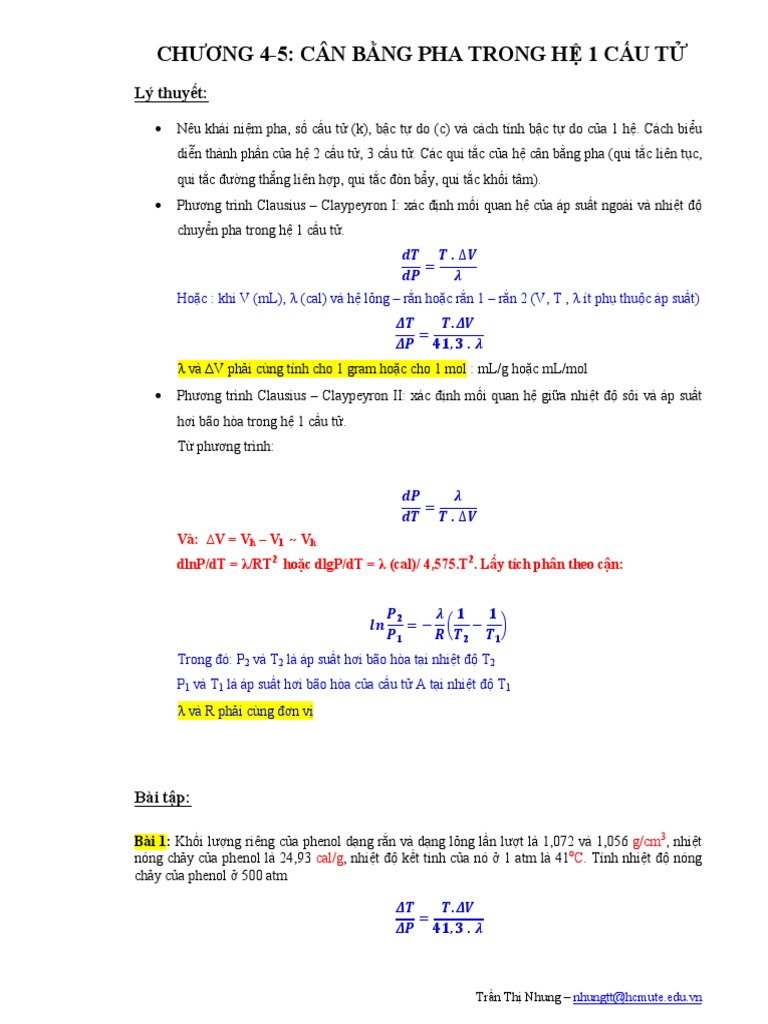 BAI TAP HOA LY _ CHUONG 4,5.pdf | PDF