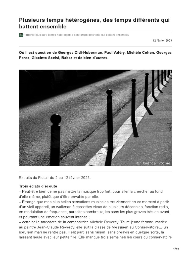 Plusieurs Temps Hétérogènes Des Temps Différents Qui Battent Ensemble | PDF | Lecture rapide | État