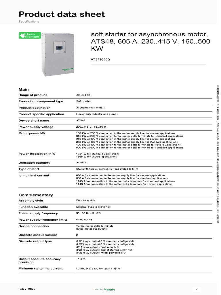 Altistart 48 - ATS48C66Q PDF | PDF