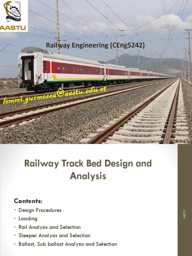 RE-AASTU-PP-3 - Track Design PDF | PDF | Bending | Beam (Structure)