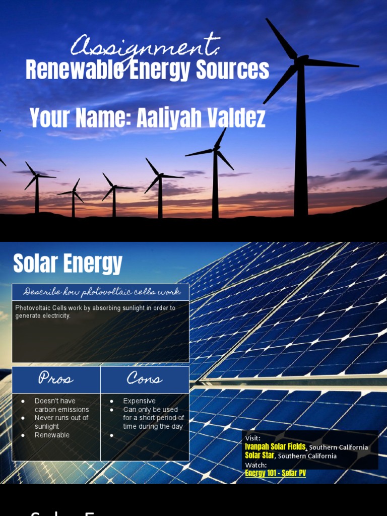 Webquest Renewable Energy Sources | PDF | Renewable Energy ...