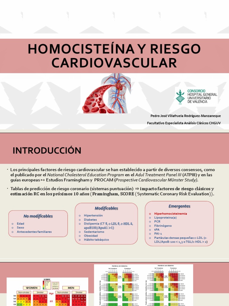 Homocisteina y riesgo cardiovascular | PDF | Enfermedades ...