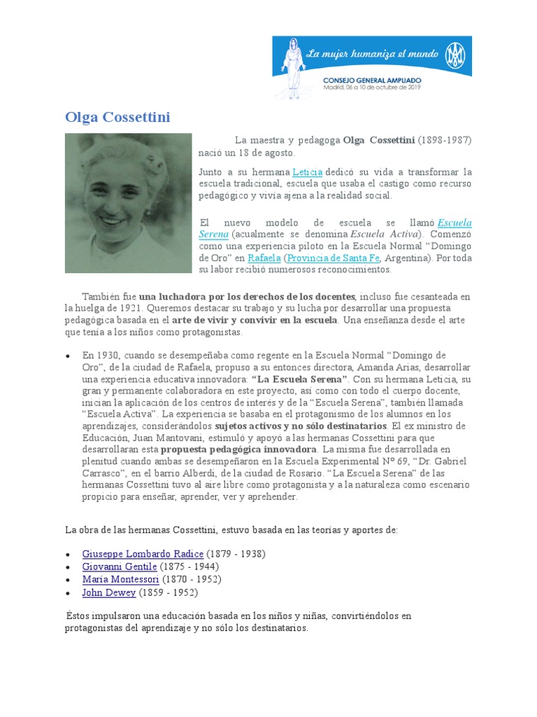 Cossettini Olga PDF | PDF