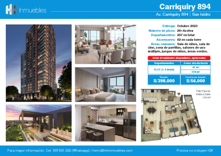 San Isidro - Carriquiry 894 - 2023OCT PDF | PDF