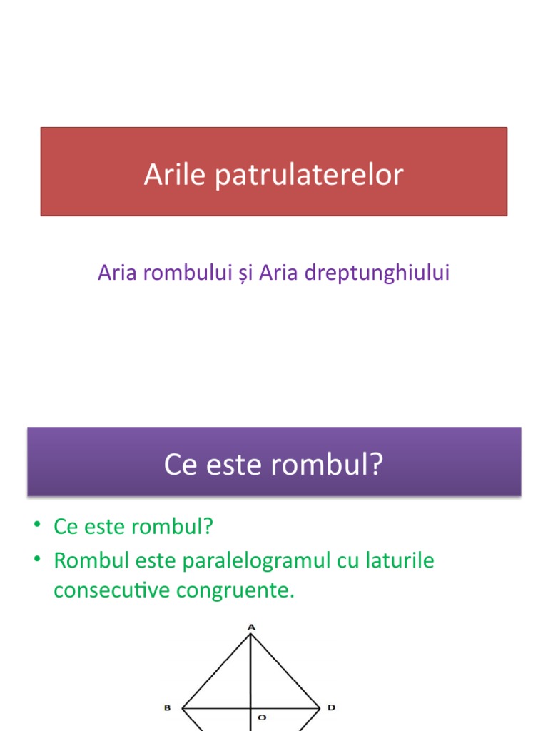 Arile Patrulaterului | PDF