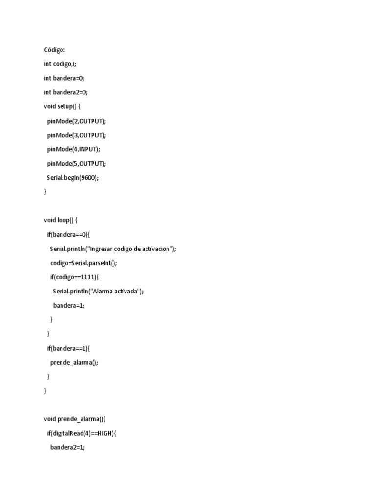 Sistema de Alarma | PDF