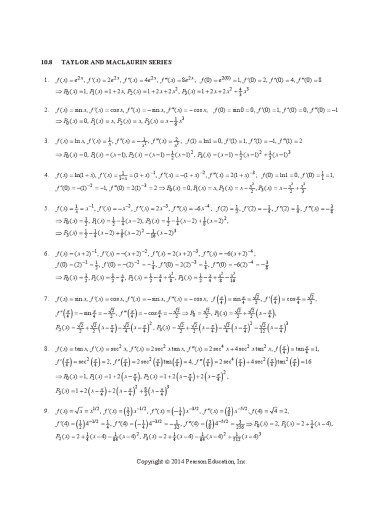 16 - Taylor and Maclaurin Series Solutions PDF | PDF