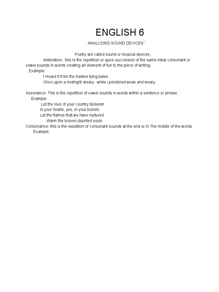 Analyzing Sound Devices PDF | PDF