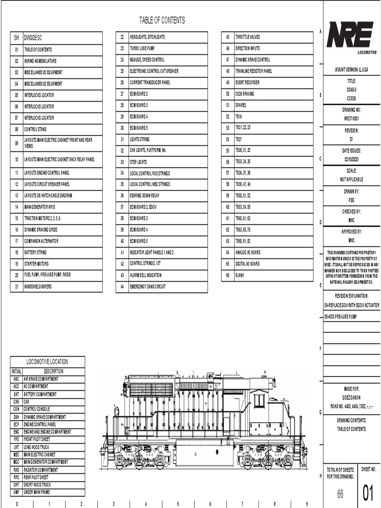 SD40-3 Schmetic PDF | PDF | Switch | Relay