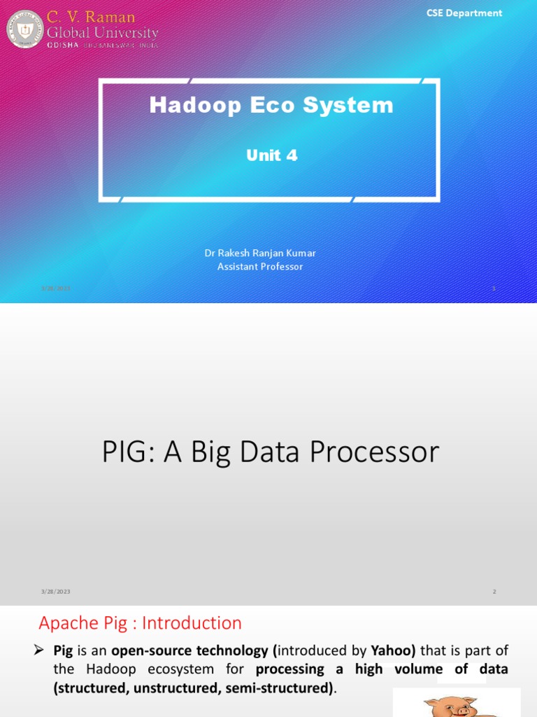 Unit 4 Hadoop Eco System PDF | PDF | Apache Hadoop | No Sql