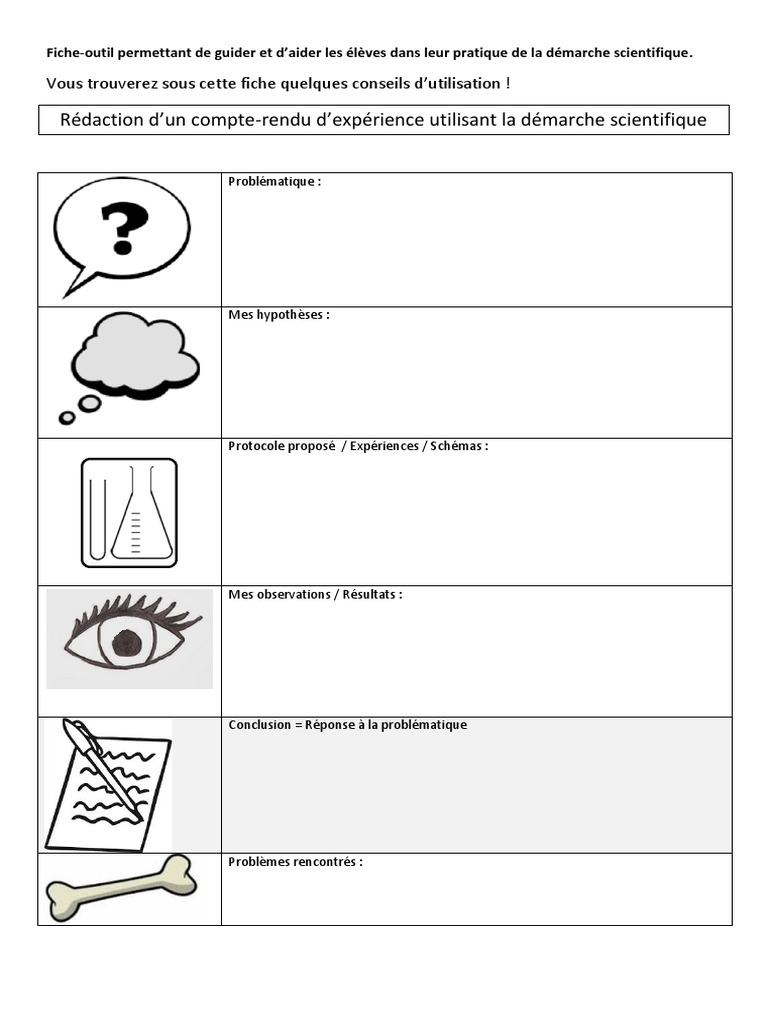 Fiche Outil Demarche Scientifique | PDF
